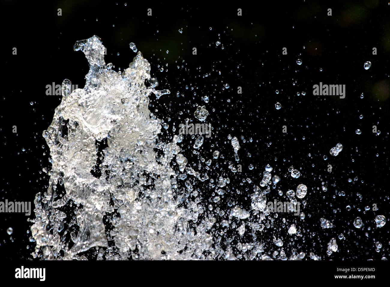 Water droplets with bubbles and Water Spread Stock Photo - Alamy