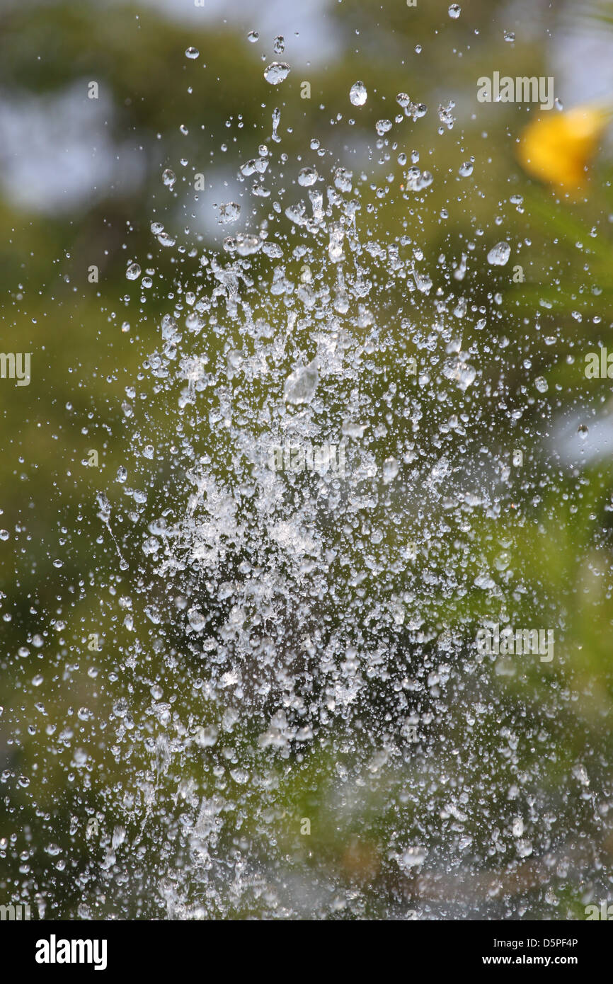 Water droplets with bubbles and Water Spread Stock Photo - Alamy