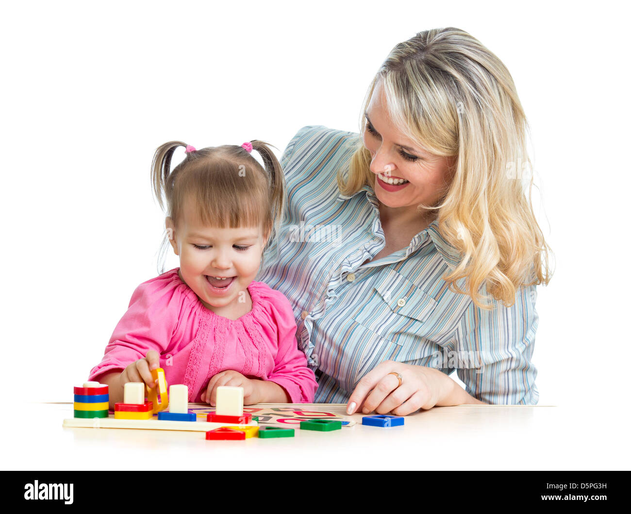 Child puzzle parent Cut Out Stock Images & Pictures - Alamy
