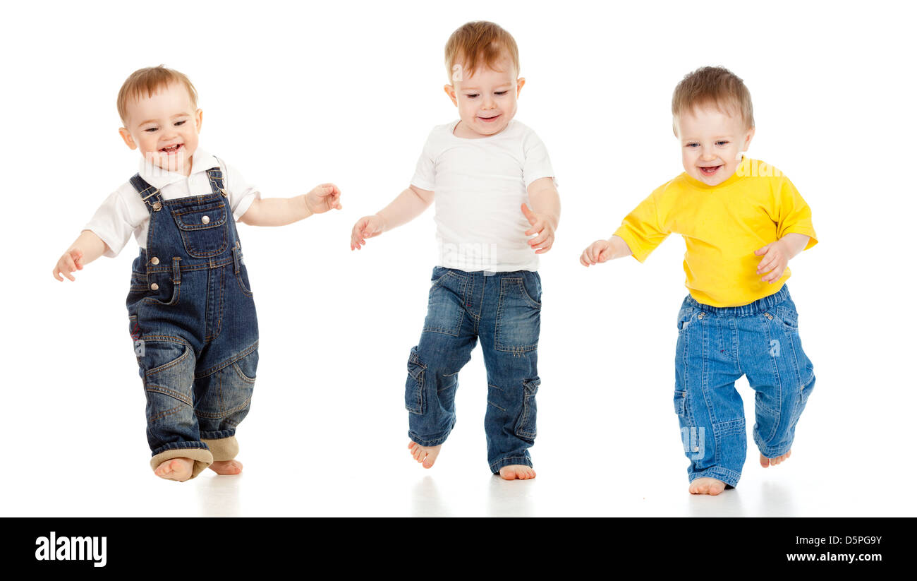 Three boys playing sport Cut Out Stock Images & Pictures - Alamy