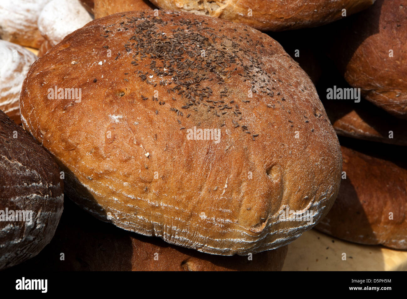 Loaf of Czech bread, Czech food Stock Photo - Alamy