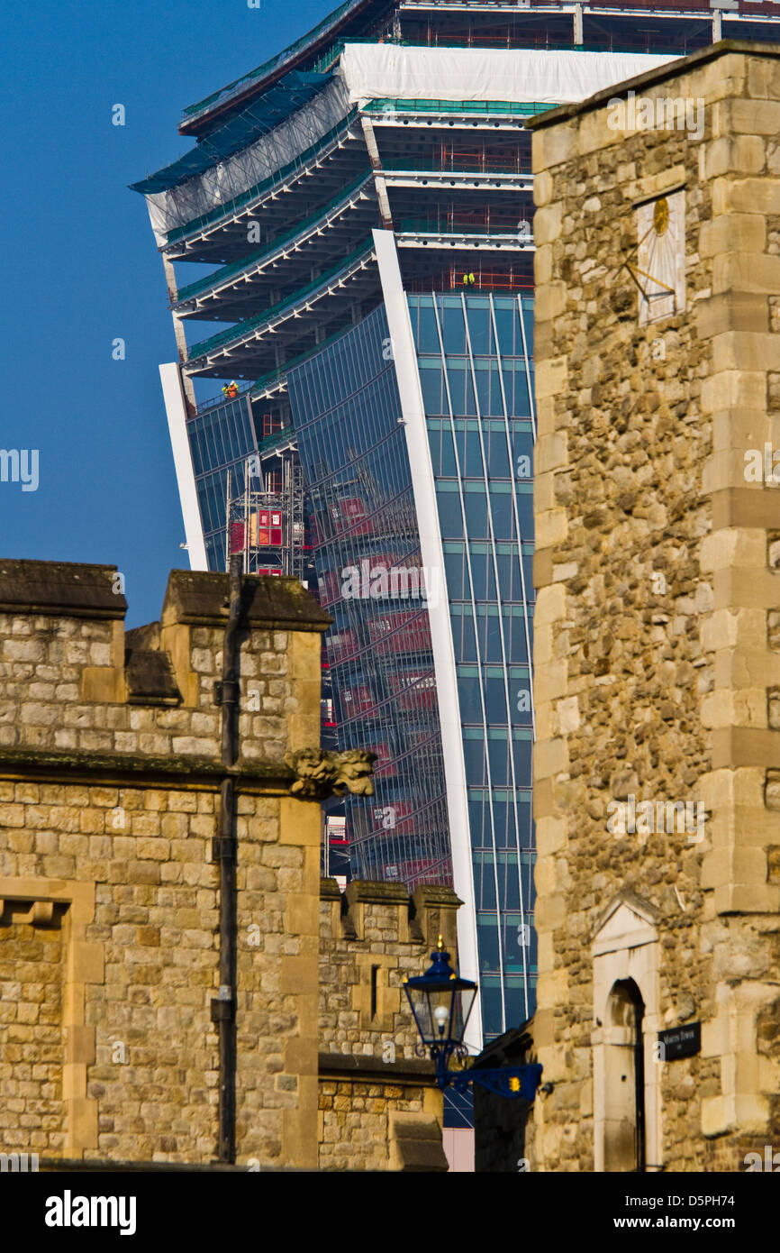 Tower of London with new office tower Stock Photo - Alamy