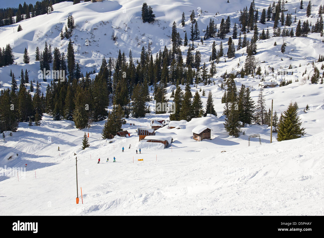 Winter in the swiss alps, Switzerland Stock Photo - Alamy