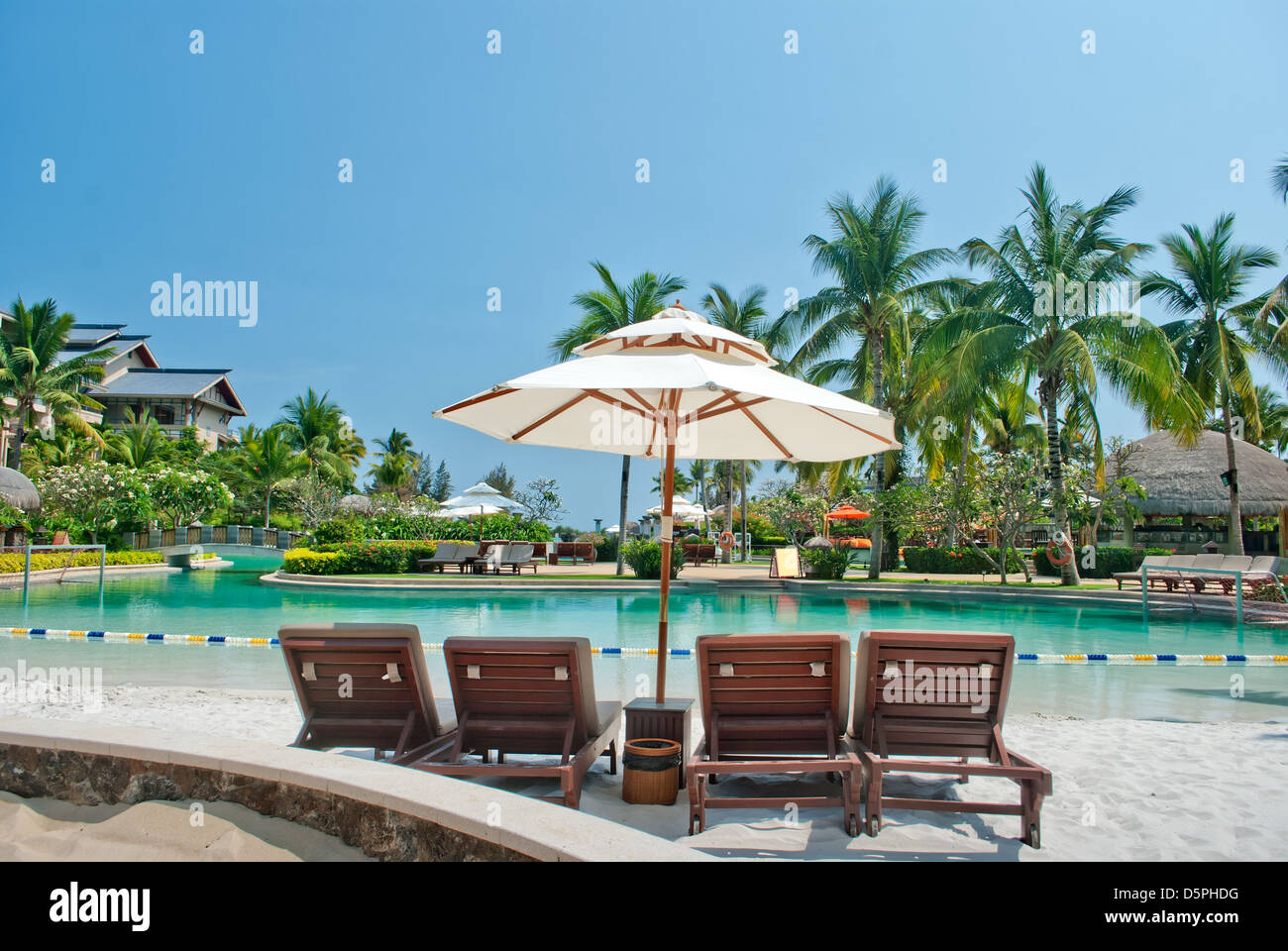 Tropical sandy beach at summer sunny day Stock Photo - Alamy