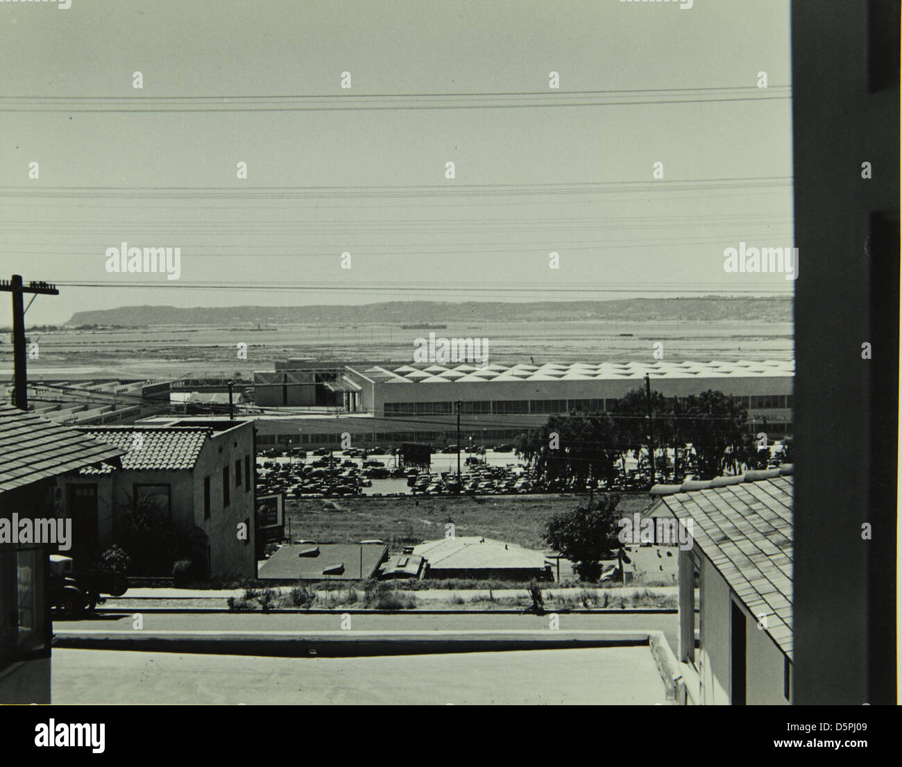 The image shows the Convair/General Dynamics aerospace factory and its ...