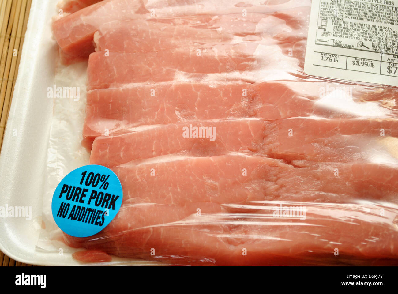 Store Bought Boneless Pork Ribs Stock Photo - Alamy