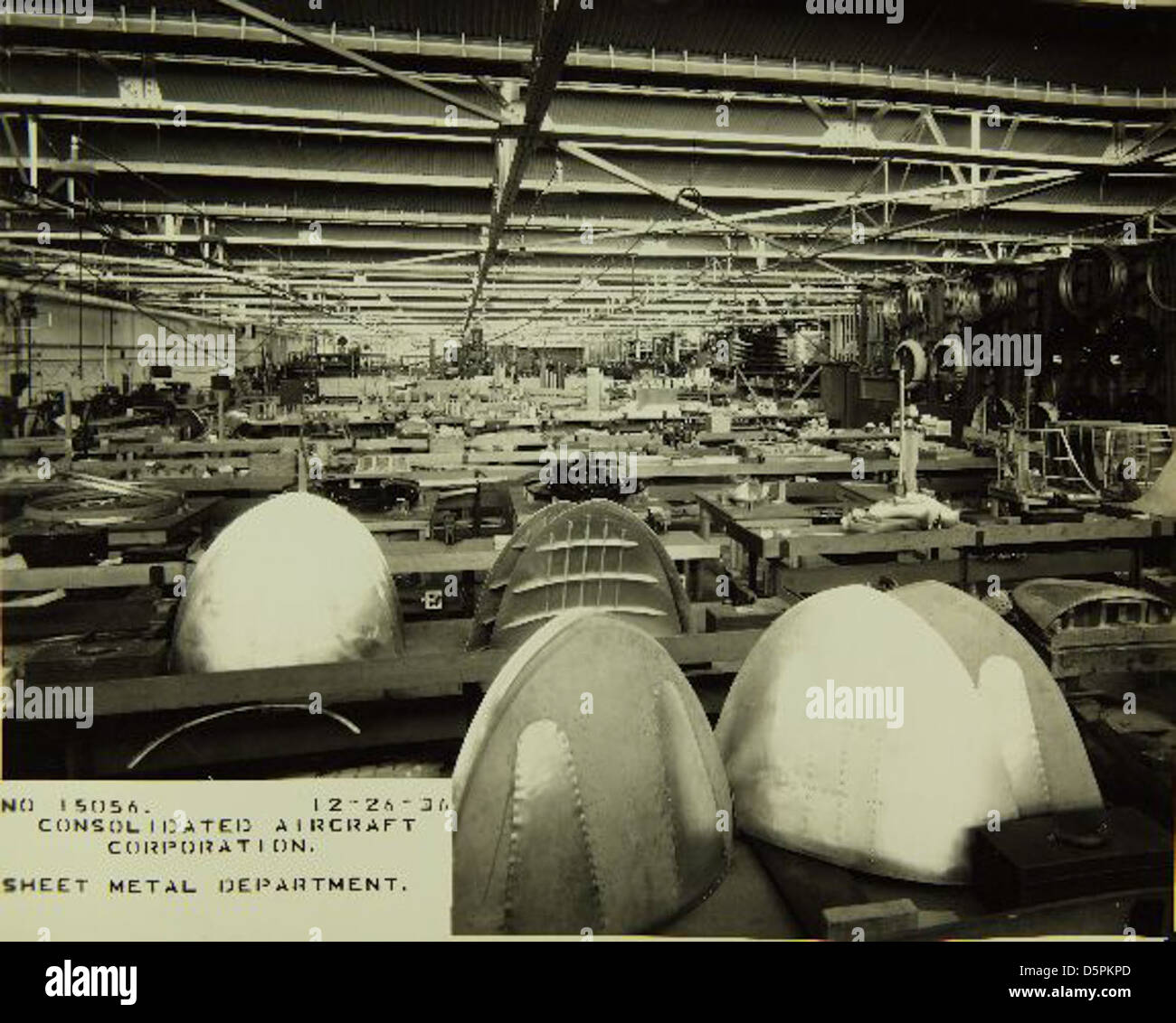 The Machine Shop at the Consolidated/Convair Aircraft Factory in San ...