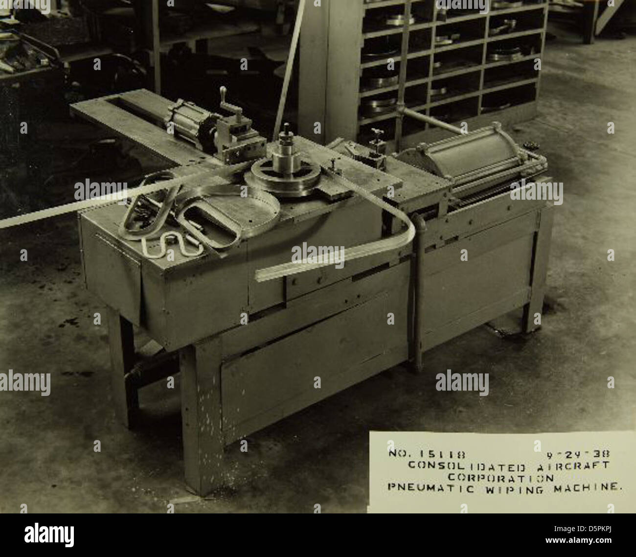 Wiping Machine : Consolidated/Convair Aircraft Factory San Diego Stock ...