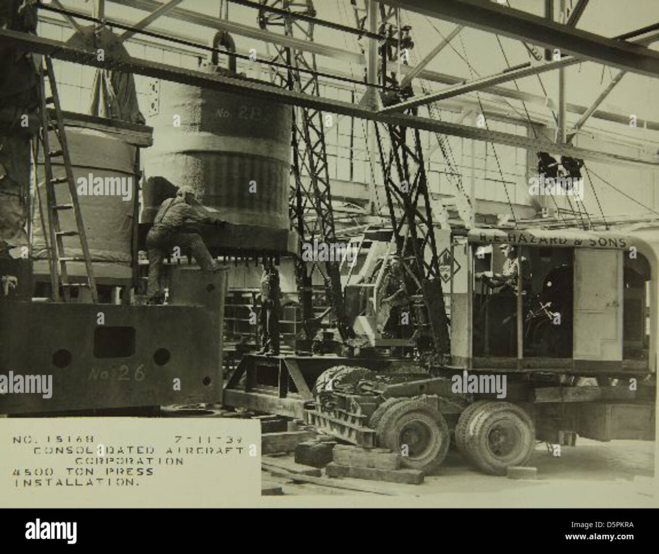 The interior of the Consolidated/Convair Aircraft Factory in San Diego ...