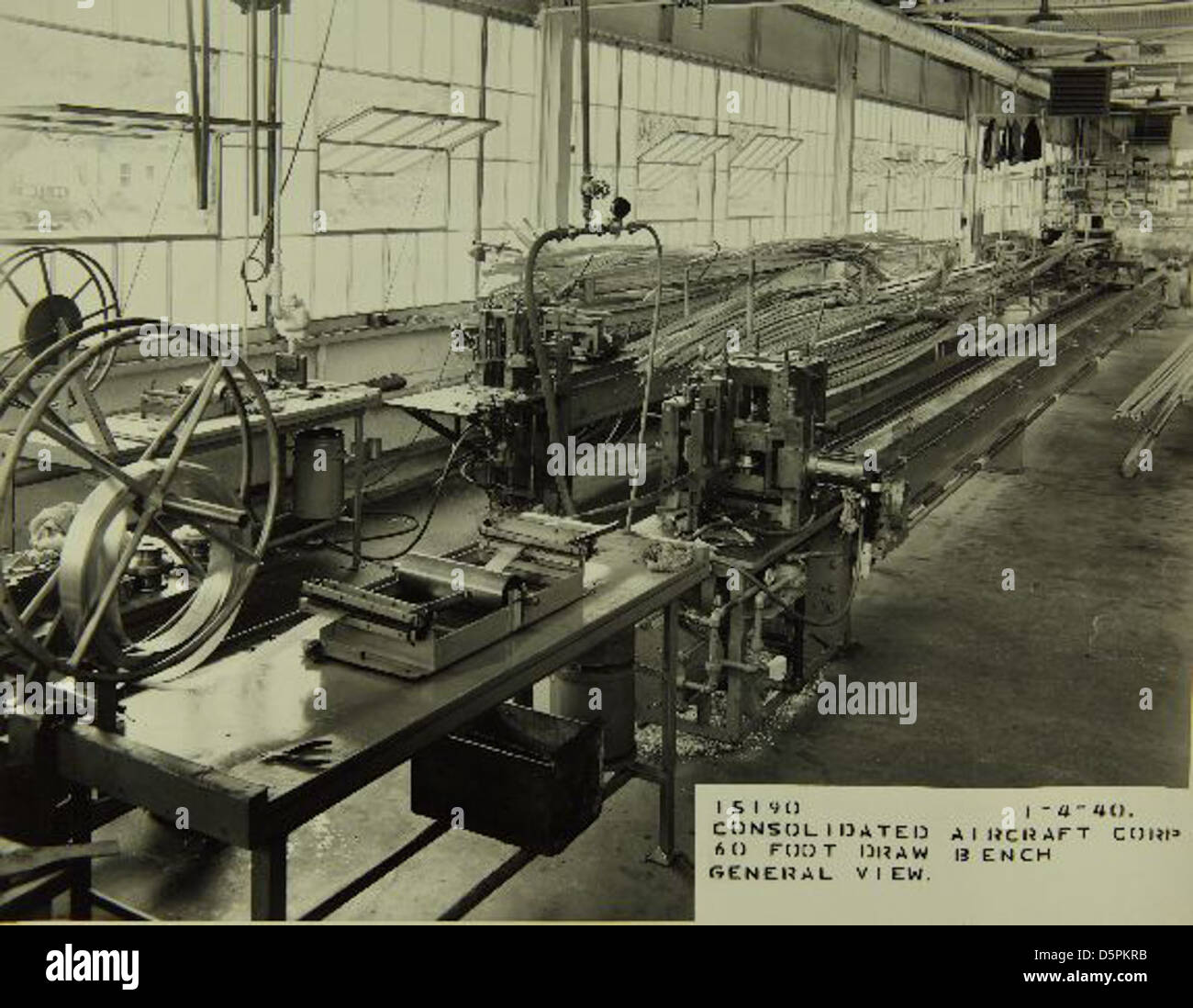 The interior of the Consolidated/Convair Aircraft Factory in San Diego ...
