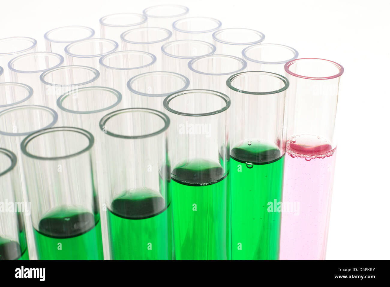 Test tubes containing coloured liquids Stock Photo - Alamy
