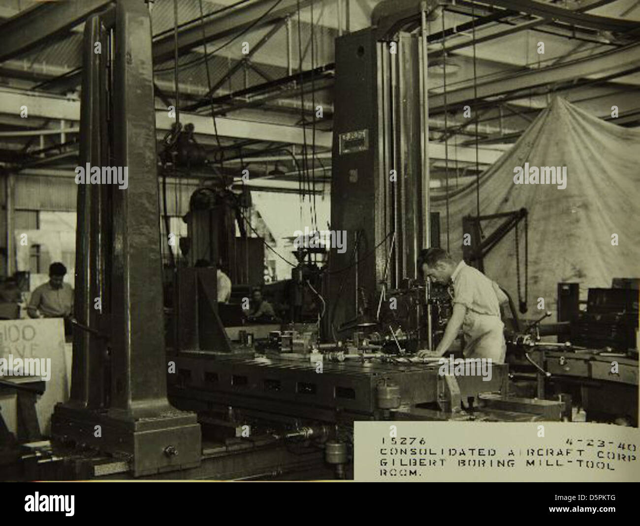 The interior of the Consolidated/Convair Aircraft Factory in San Diego ...