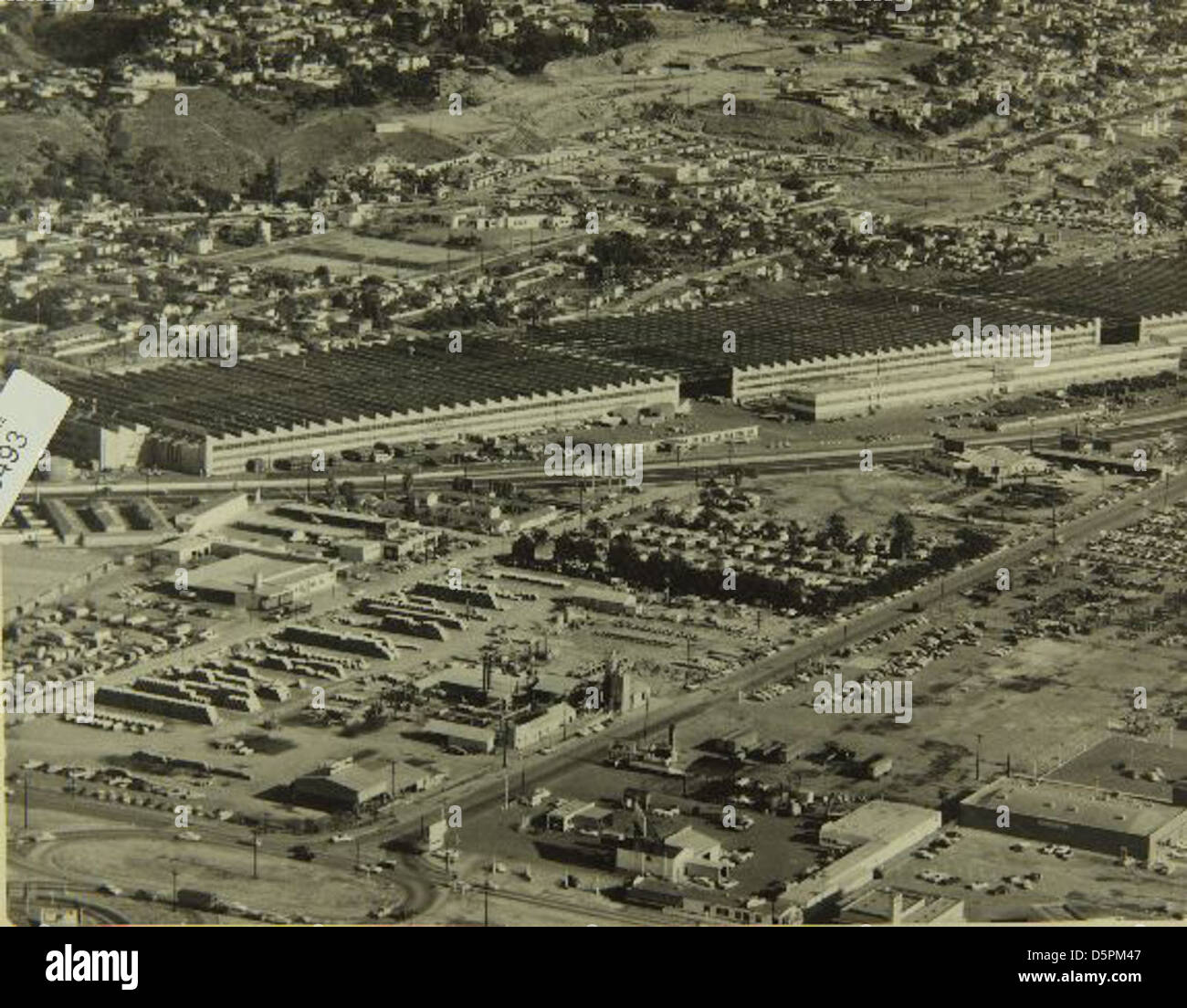 This aerial view showcases the Consolidated/Convair Aircraft Factory ...