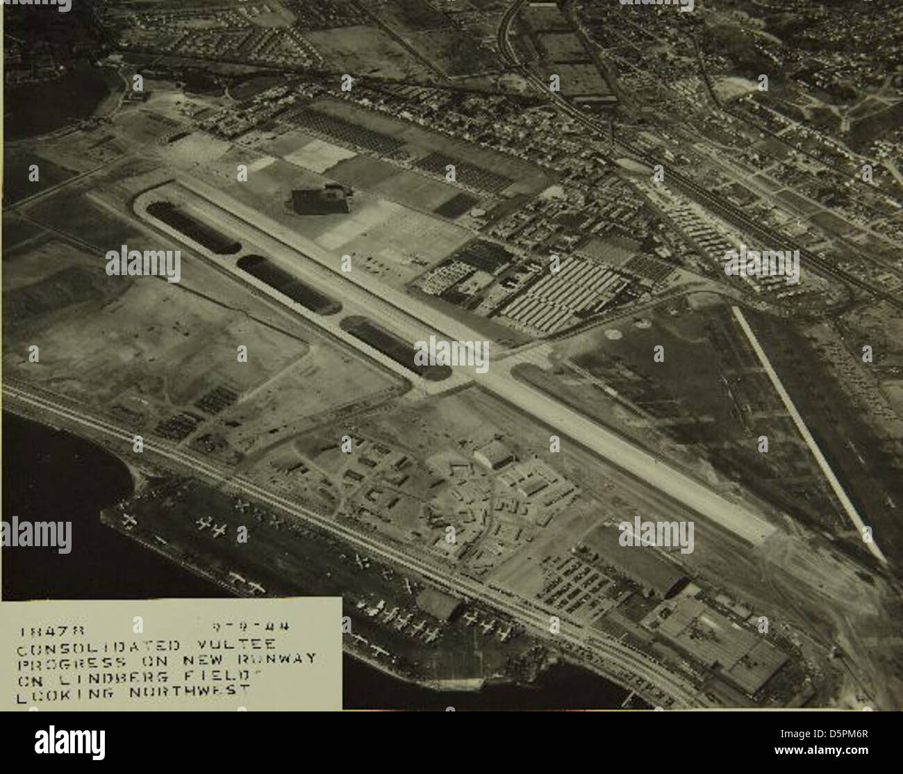 This aerial view of the Consolidated/Convair Aircraft Factory at ...