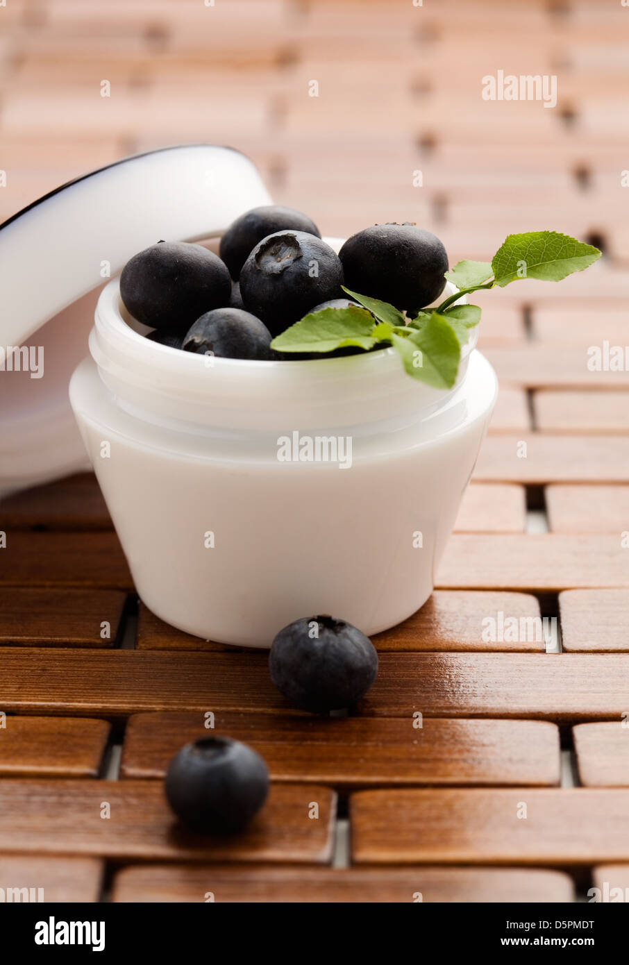 Natural cosmetics; blueberries with lots of antioxidants Stock Photo ...