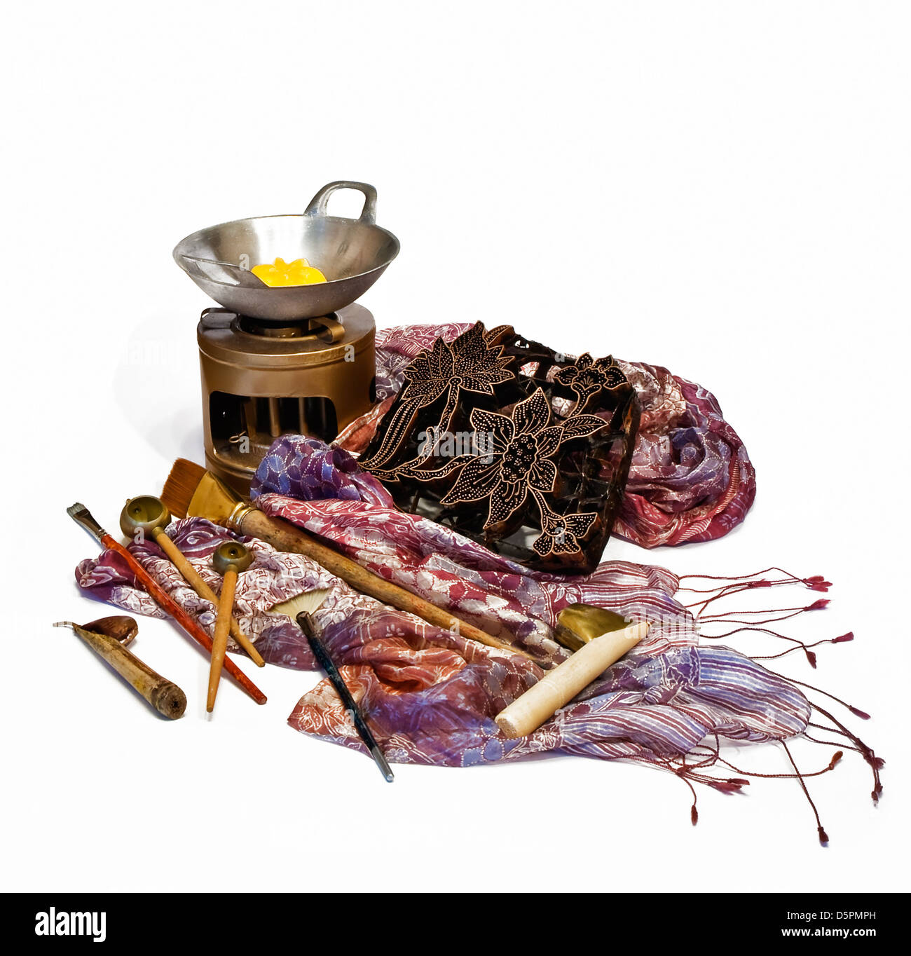 Batik painting Cut Out Stock Images & Pictures - Alamy