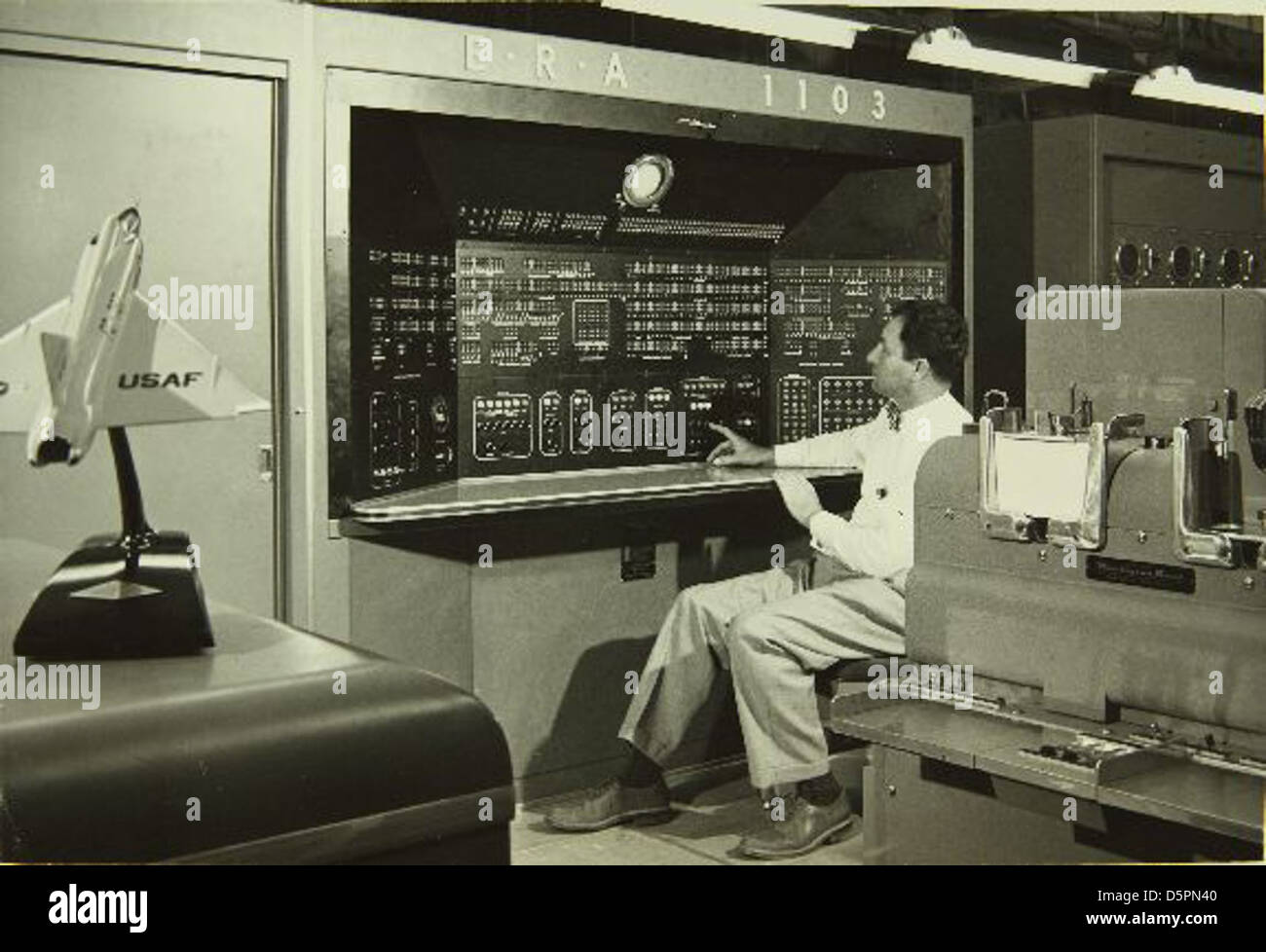The Remington Rand computer was used for data processing at the ...