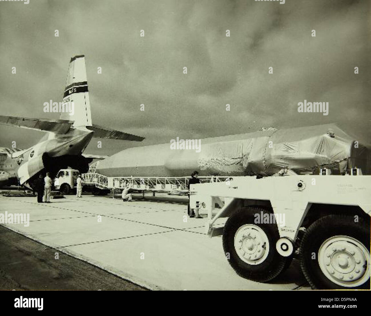 This photo depicts the transport of the Atlas lifting body, an ...