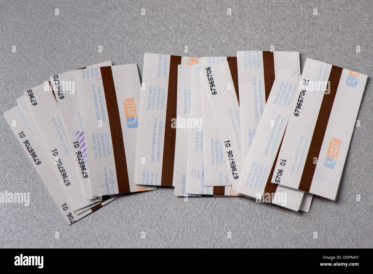 Paris subway tickets Stock Photo - Alamy