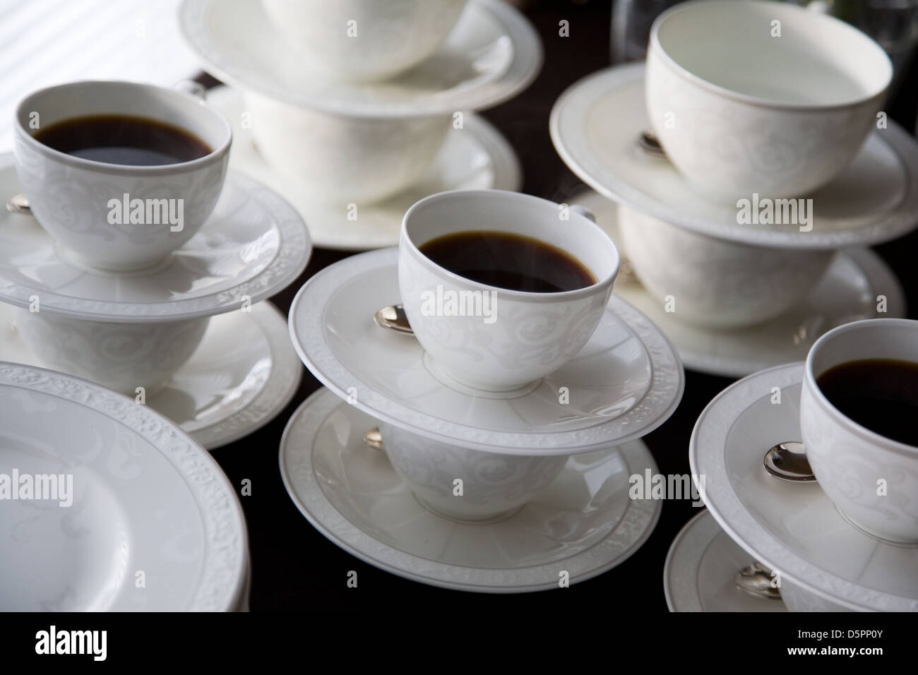 Filled coffee cups hi-res stock photography and images - Alamy