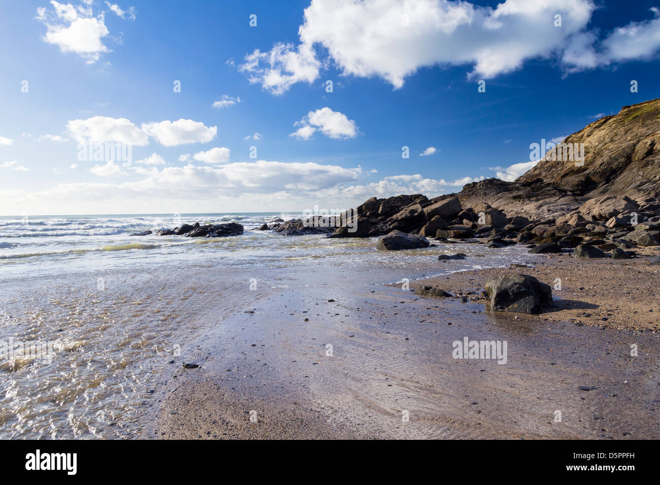 The beach at Gunwalloe Church Cove Cornwall England UK Stock Photo - Alamy