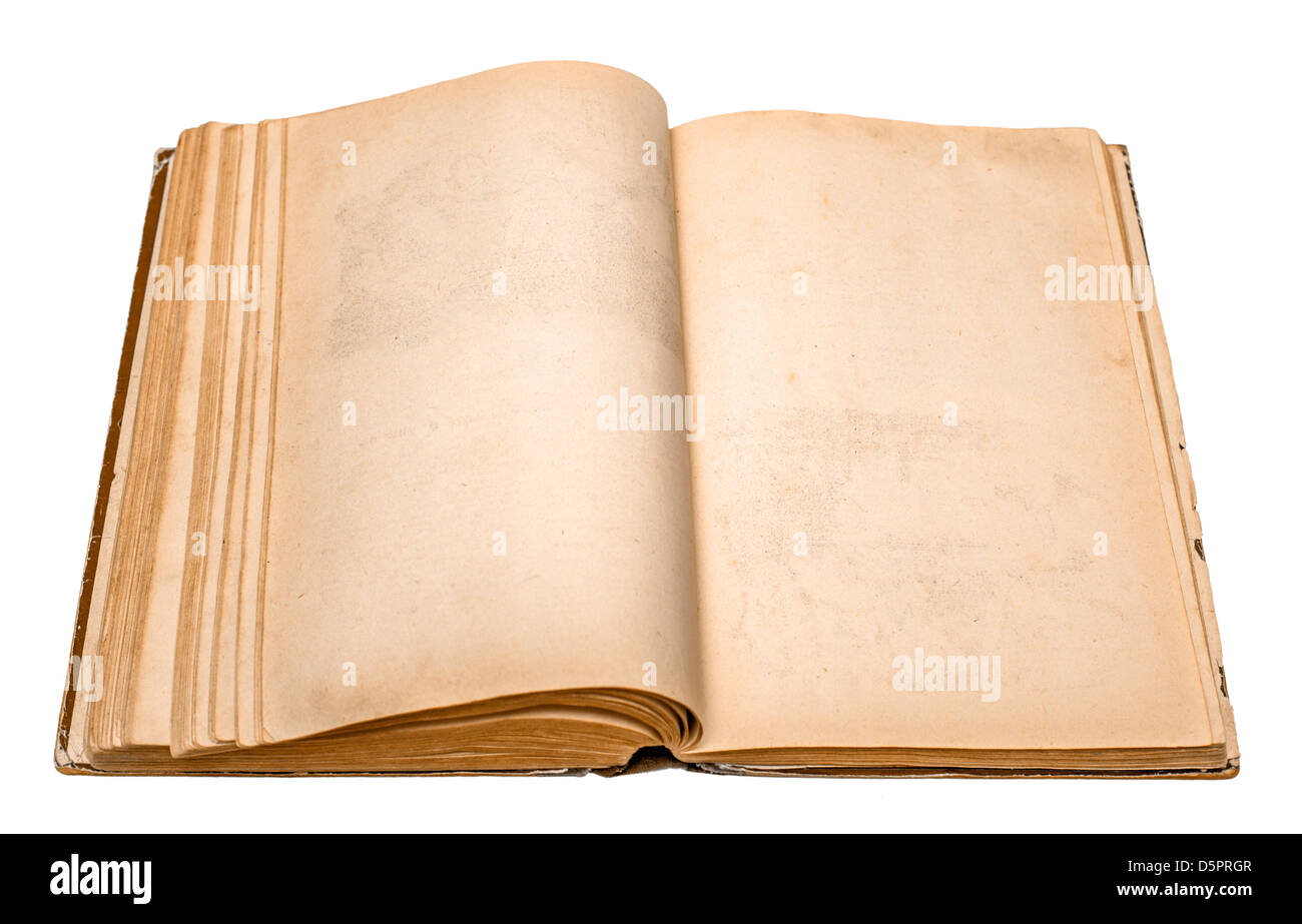 old open book Stock Photo - Alamy