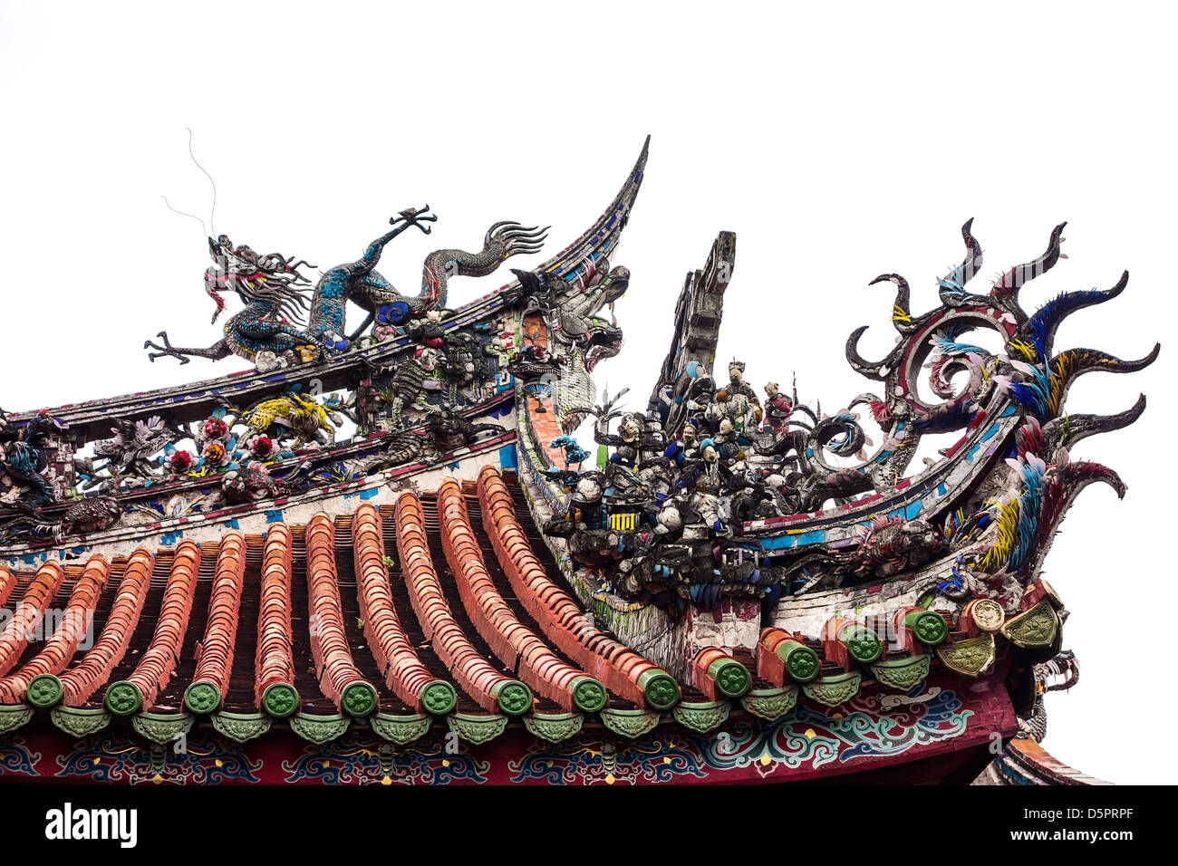 Chinese Dragon Roof Detail Stock Photo - Alamy