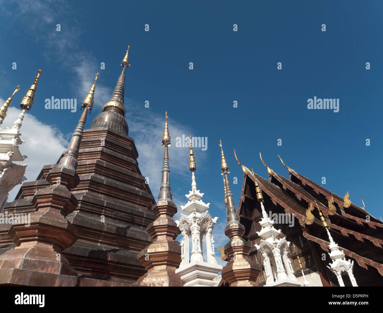 Wat Phan Tao temple Chiang Mai Stock Photo - Alamy