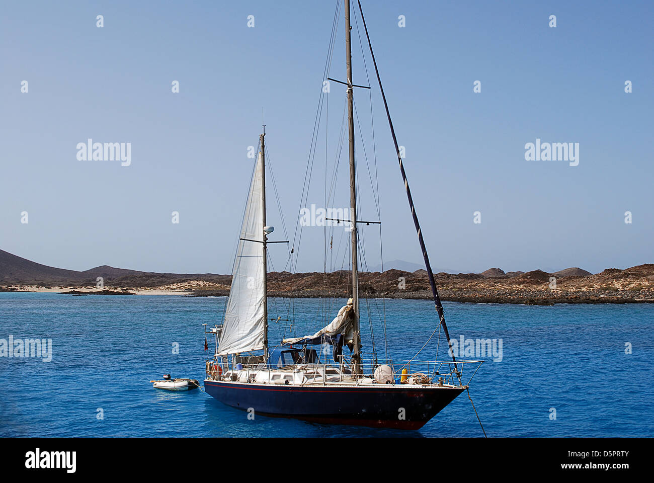 sailing boat at sea Stock Photo - Alamy