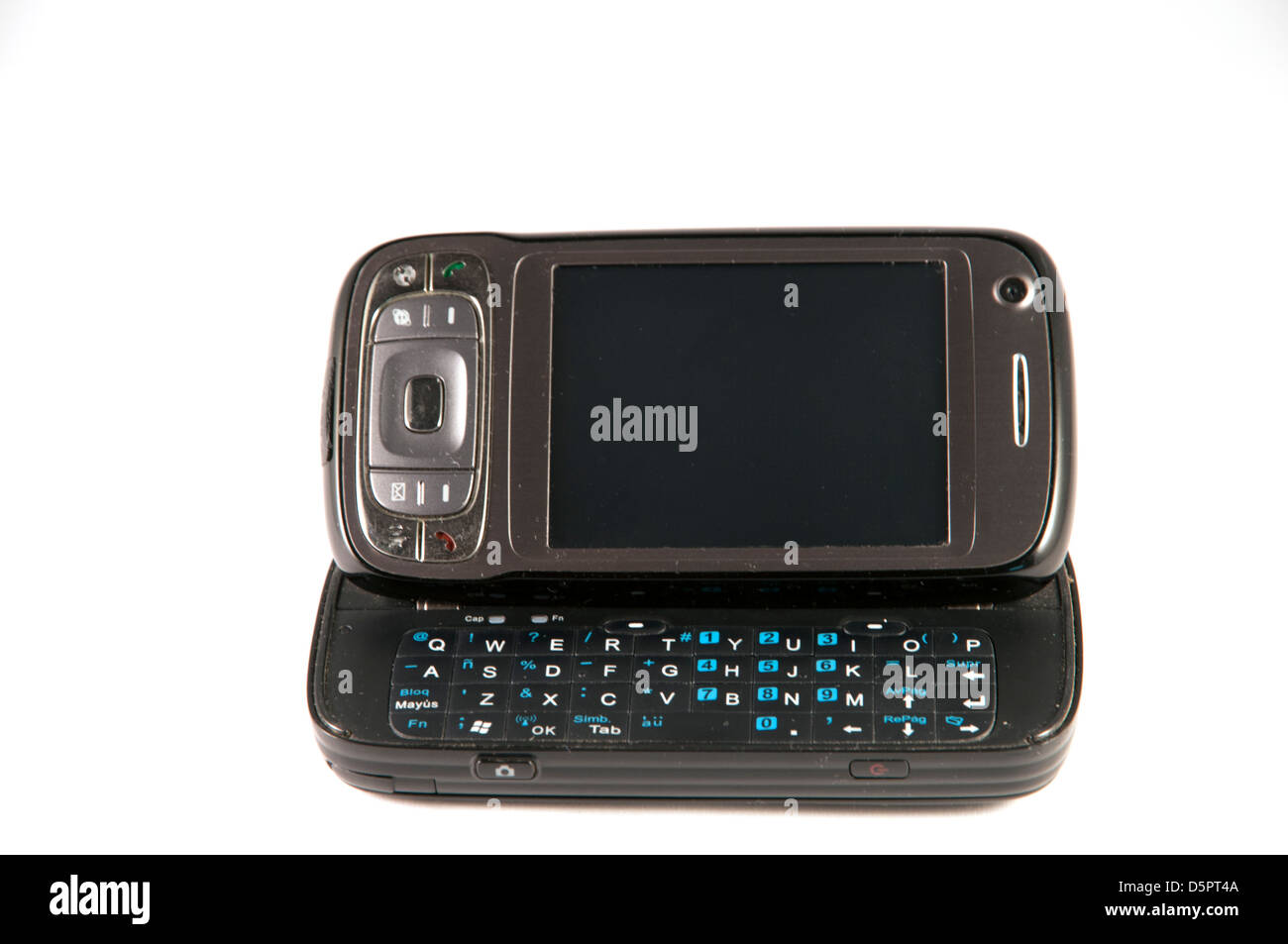 gray mobile phone keyboard scrolling to write well Stock Photo - Alamy