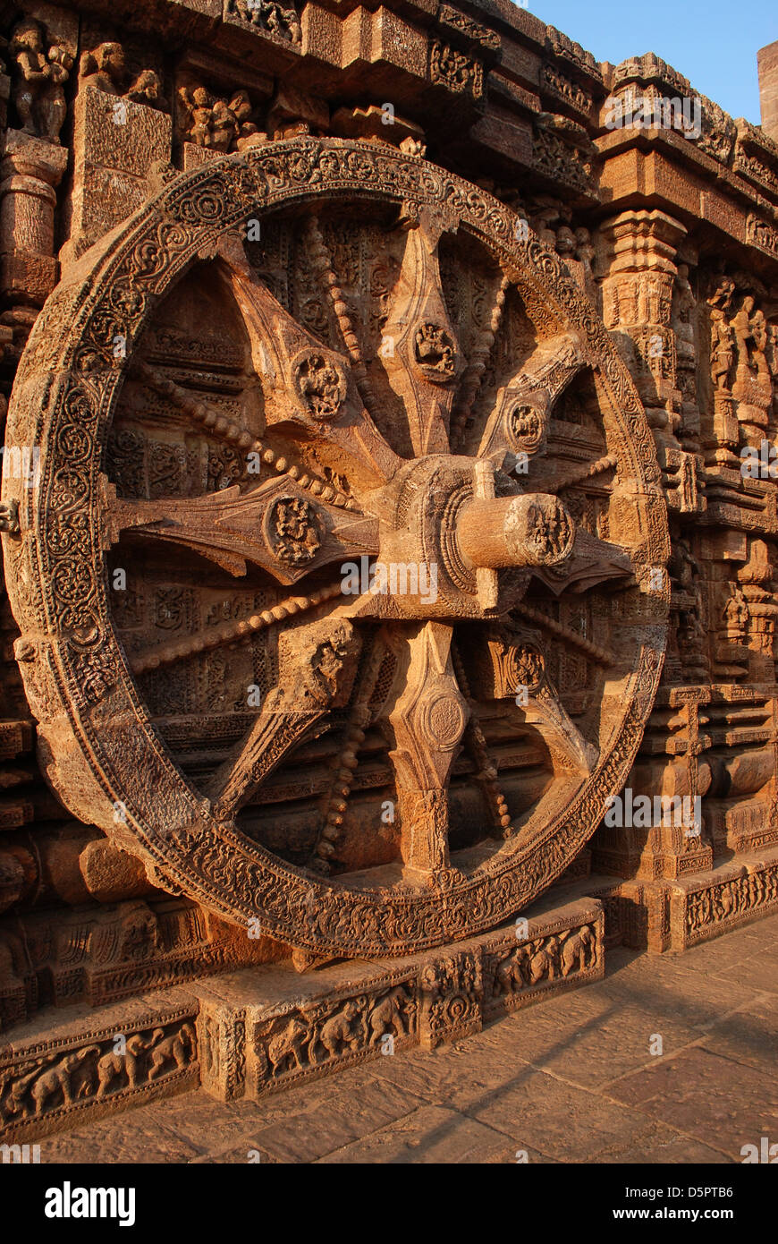 stone wheel of konark sun temple,orissa,india. this temple represents ...