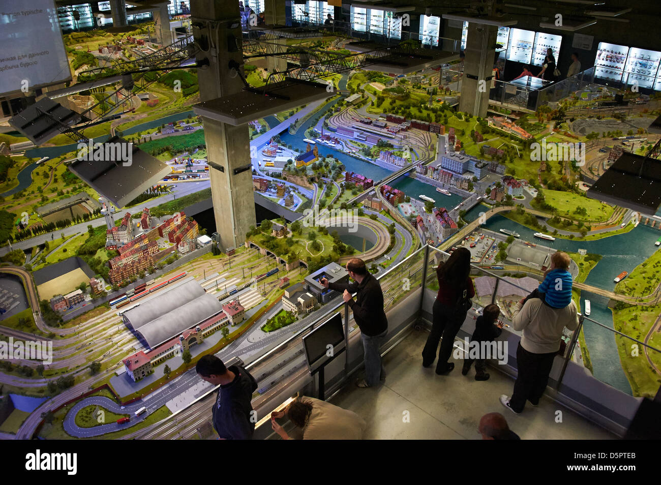Detail of Model toy railway railroad plant with Locomotive, wagon ...