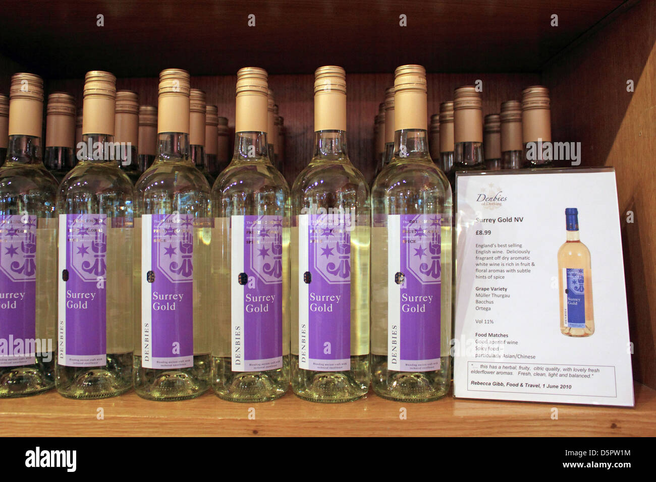 Denbies surrey gold wine Surrey England UK Stock Photo - Alamy