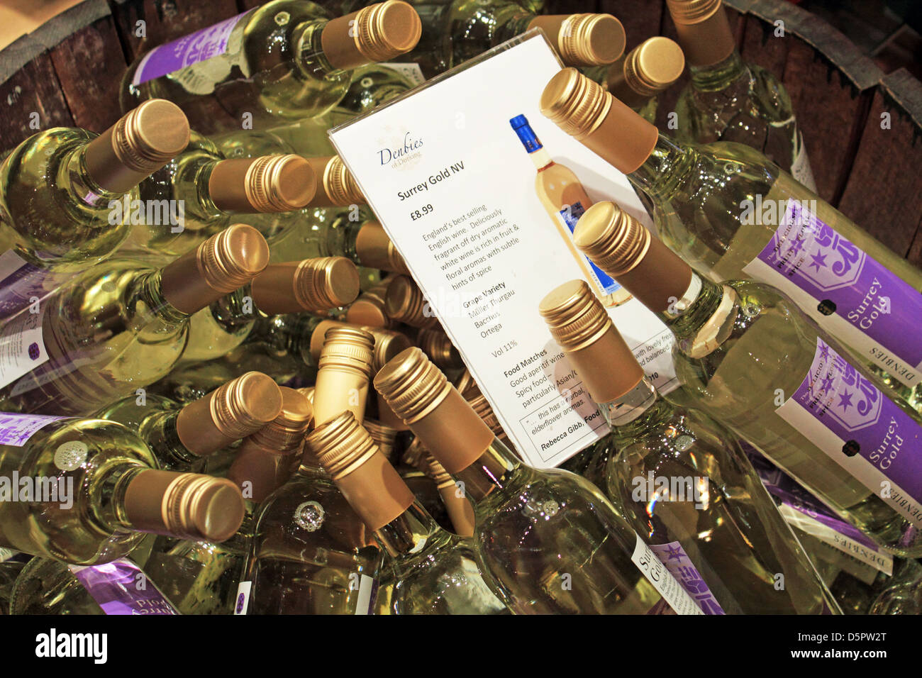 Denbies surrey gold wine Surrey England UK Stock Photo - Alamy
