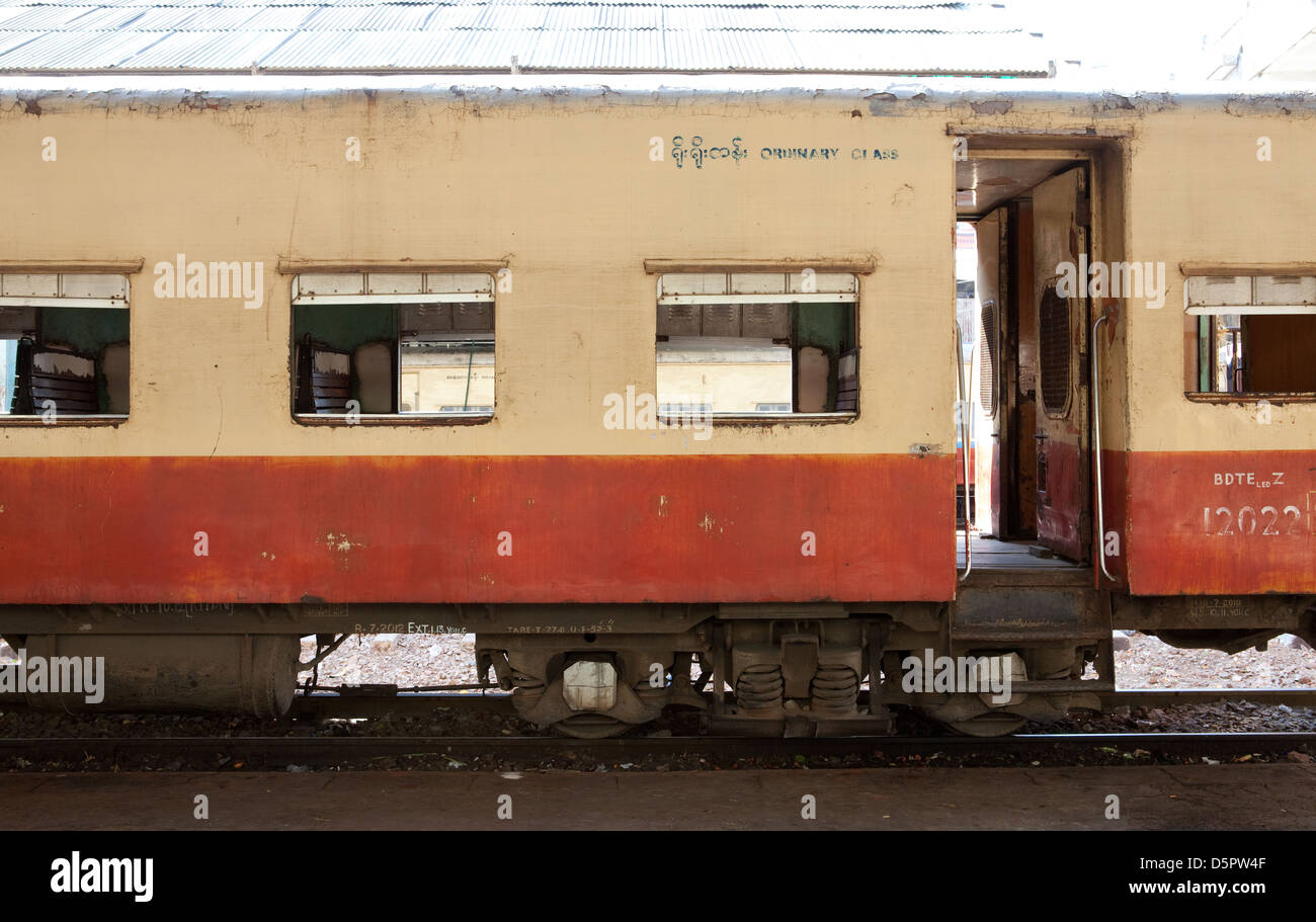 Yangon railway carriage hi-res stock photography and images - Alamy