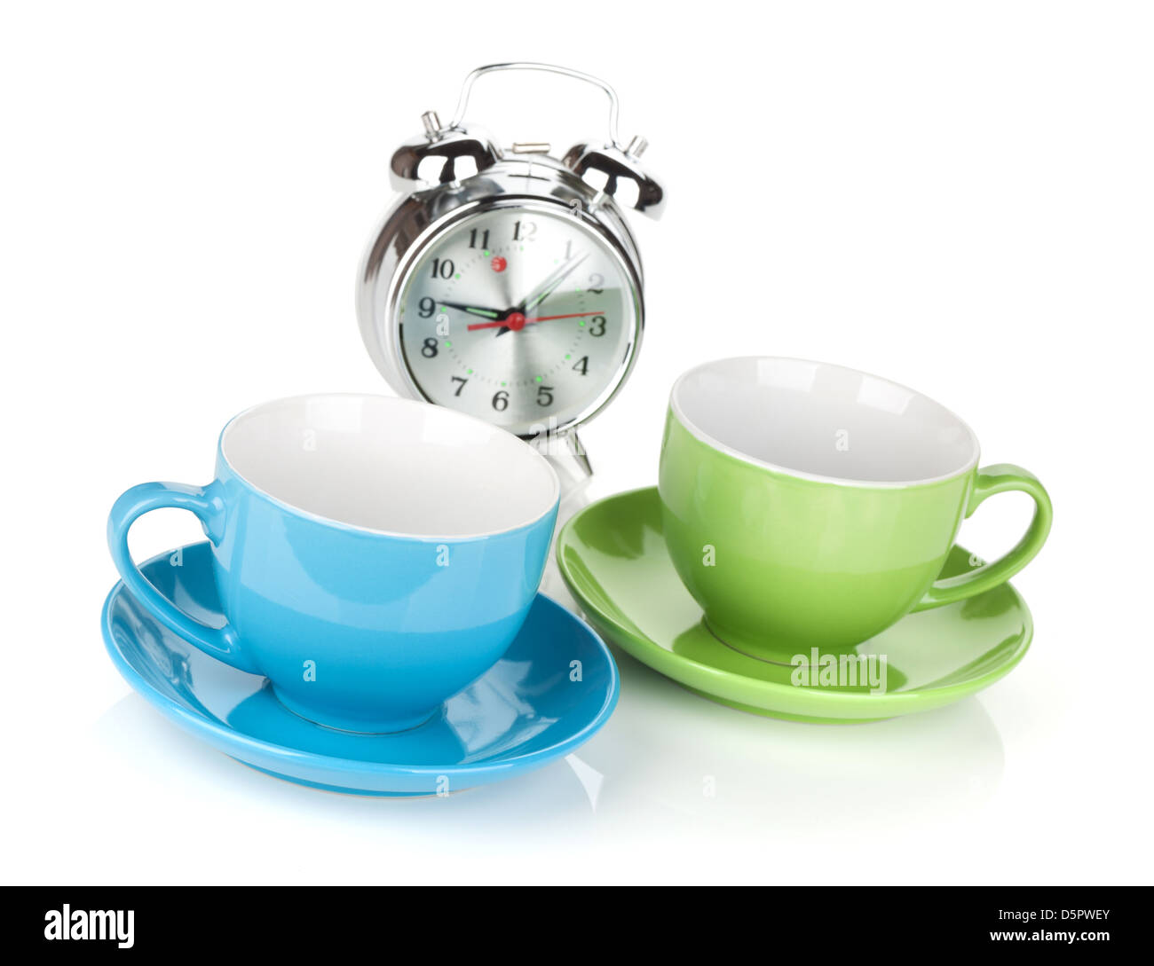 Morning coffee time. Isolated on white background Stock Photo - Alamy