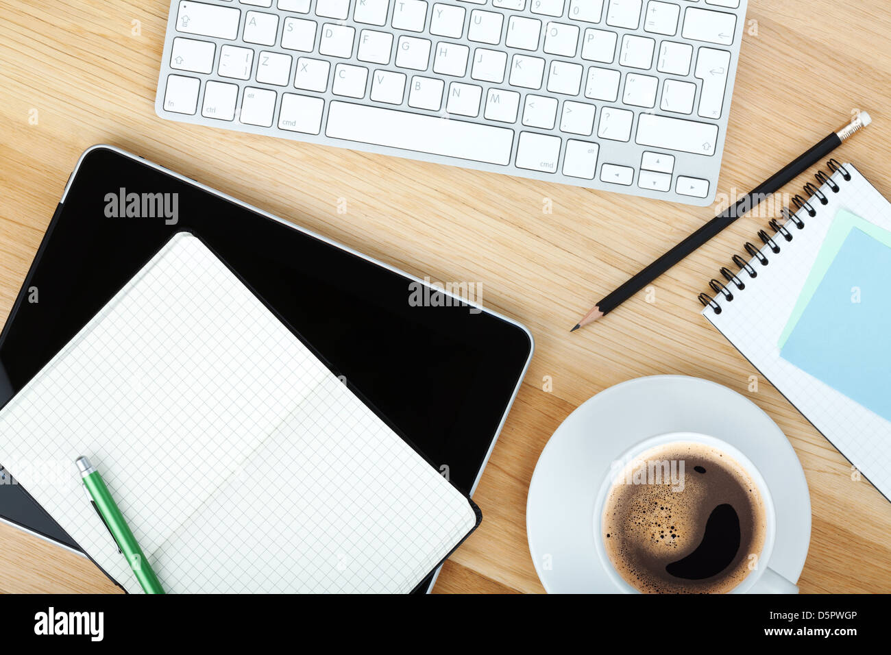 Gadgets coffee work tools hi-res stock photography and images - Alamy