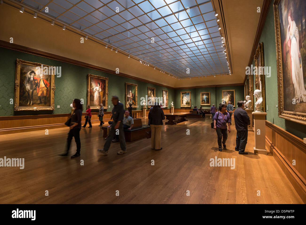 The interior of the beautiful Huntington Art Gallery at the Huntington ...
