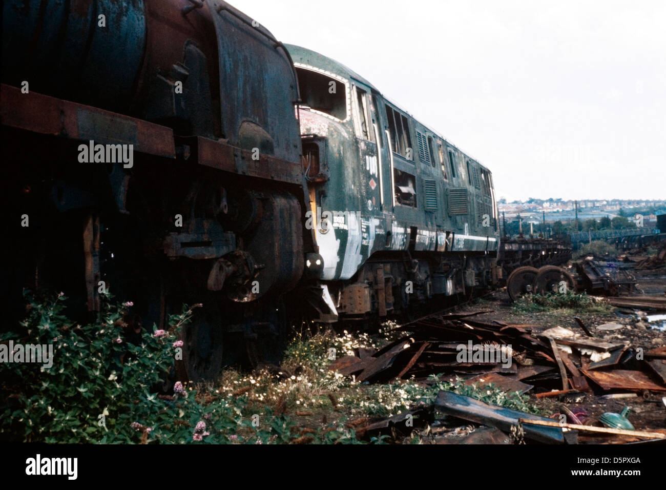 scrapped diesel locomotive warship class d601 ark royal at woodham ...
