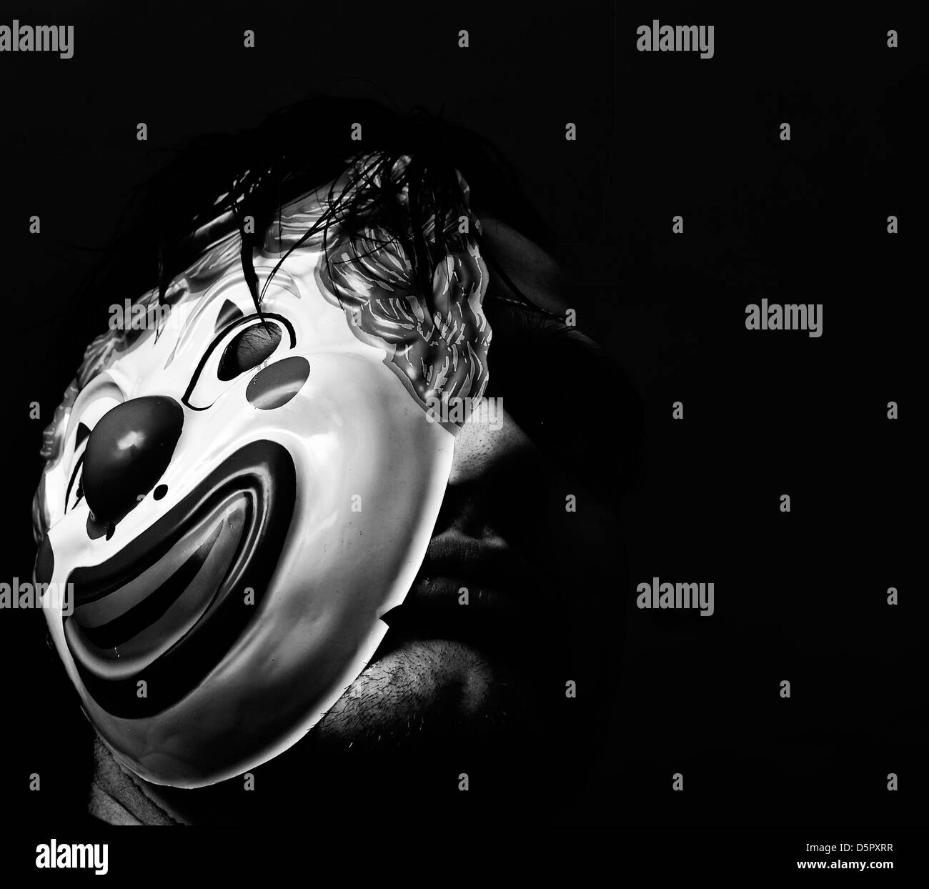 Man in a mask Black and White Stock Photos & Images - Alamy