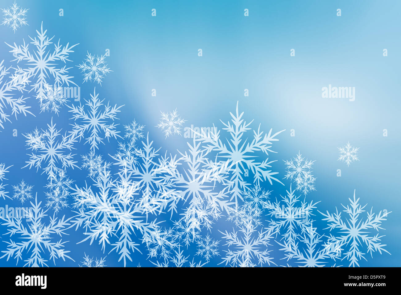Christmas background with white snowflakes Stock Photo - Alamy
