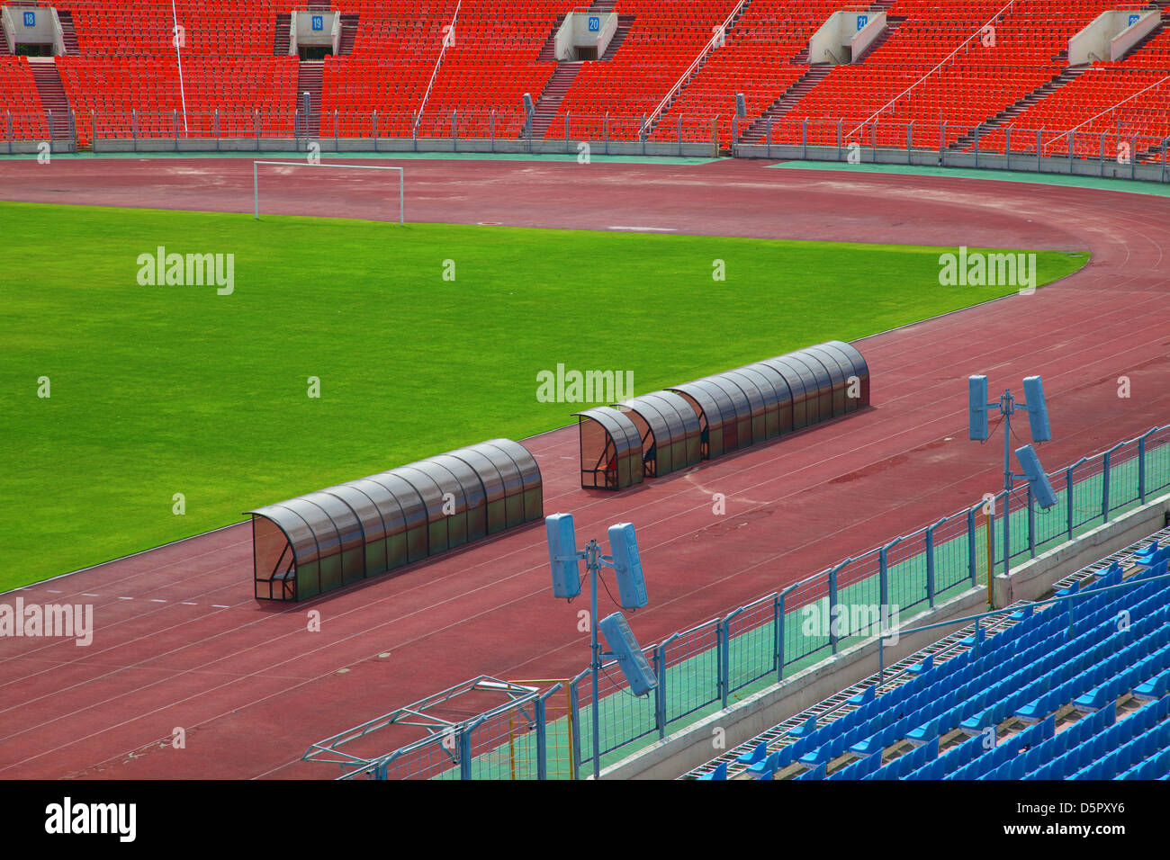 empty football (soccer) field ready for the game Stock Photo - Alamy