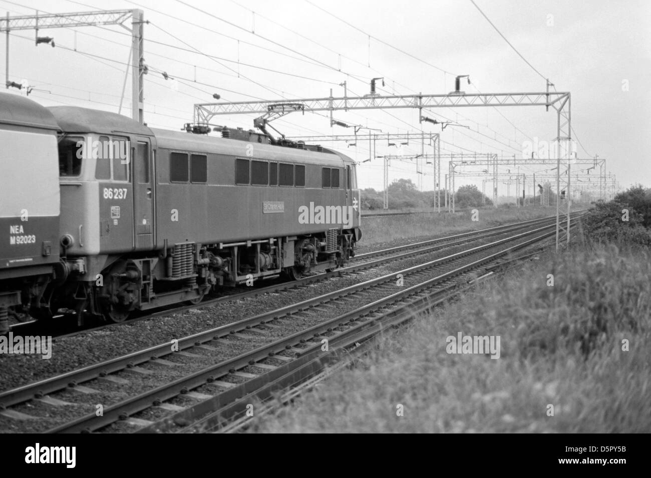 class 86 electric locomotive 86237 sir charles halle near rugby 1985 ...