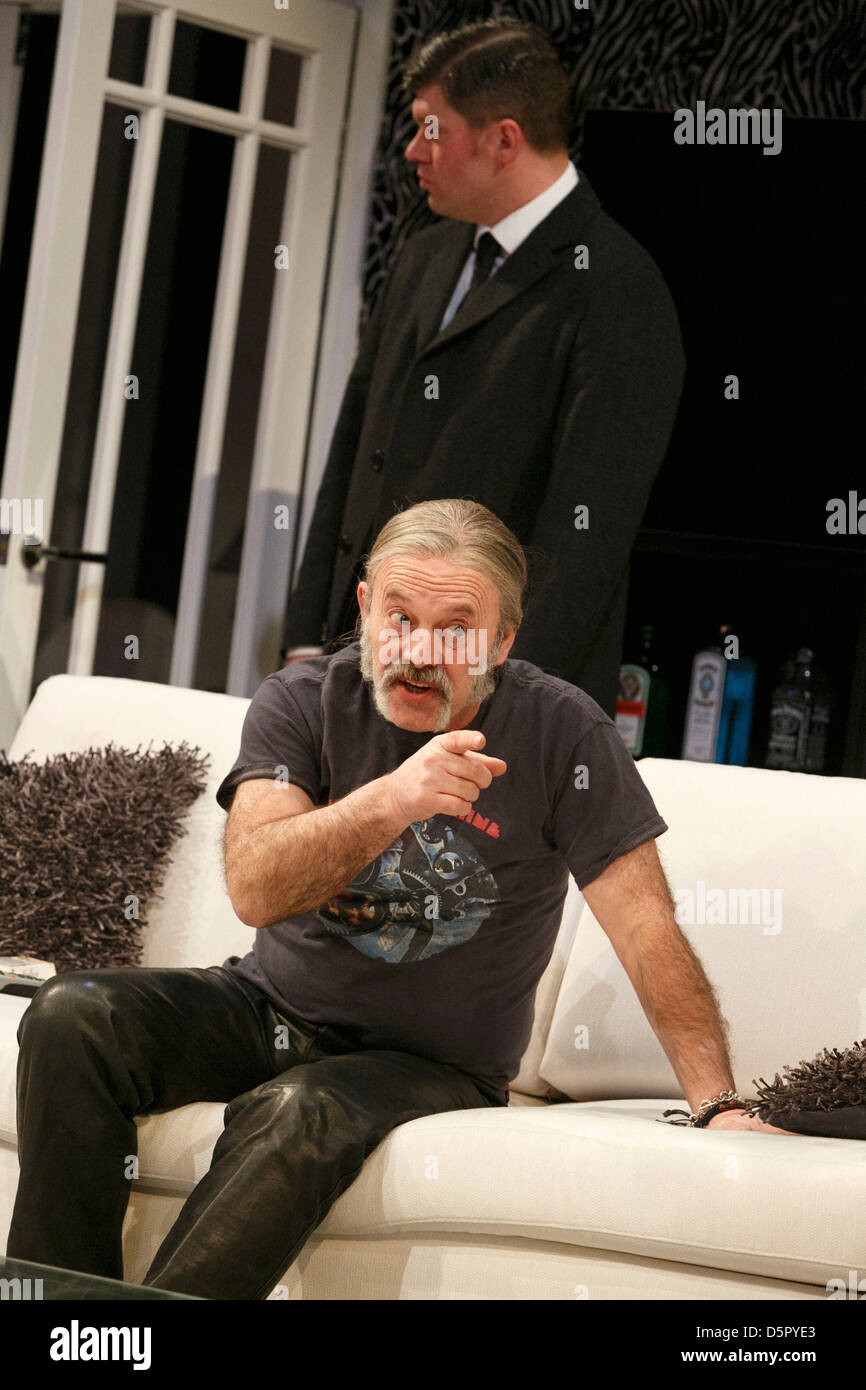 Keith Allen (Gavin Robinson), Matthew Wilson (Robert Robinson - rear) in SMACK FAMILY ROBINSON ...