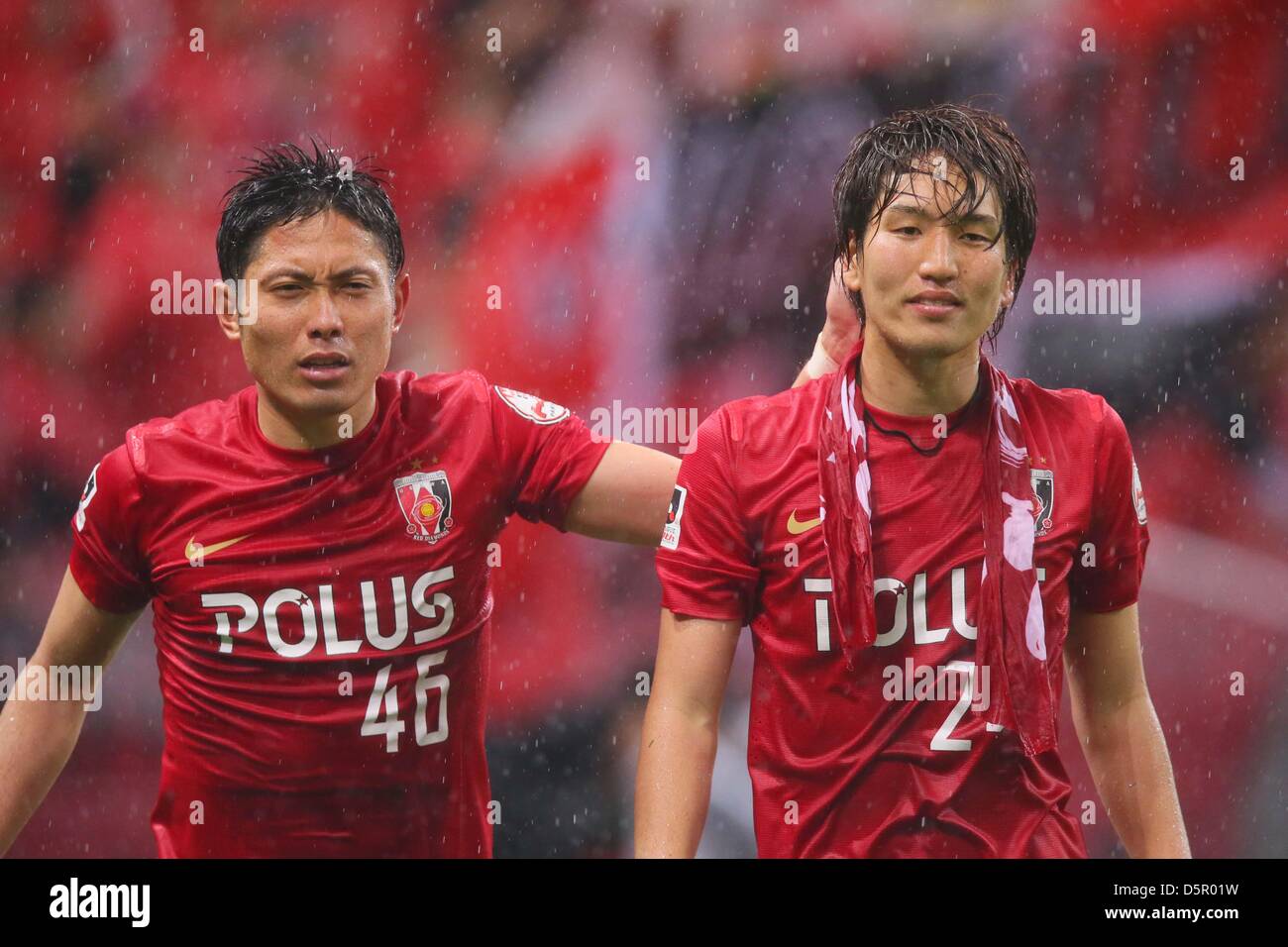 (L-R) Ryota Moriwaki, Genki Haraguchi (Reds), APRIL 6, 2013 - Football ...