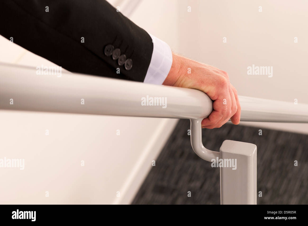 Hold the handrail hi-res stock photography and images - Alamy