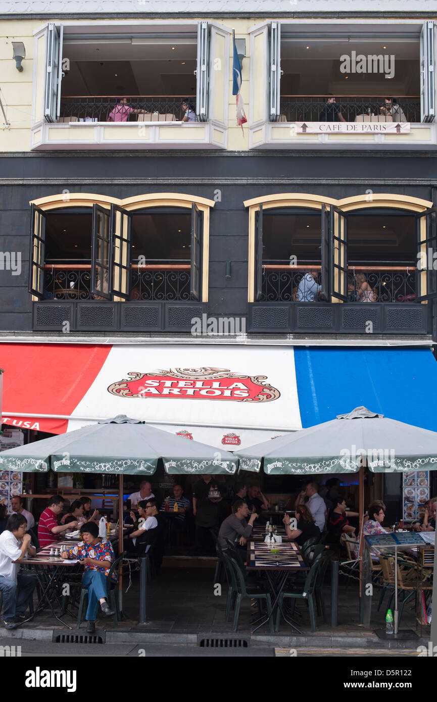 Cafe in Stanley, Hong Kong island Stock Photo - Alamy