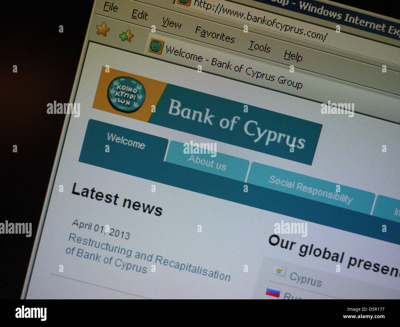 bank of cyprus Stock Photo - Alamy