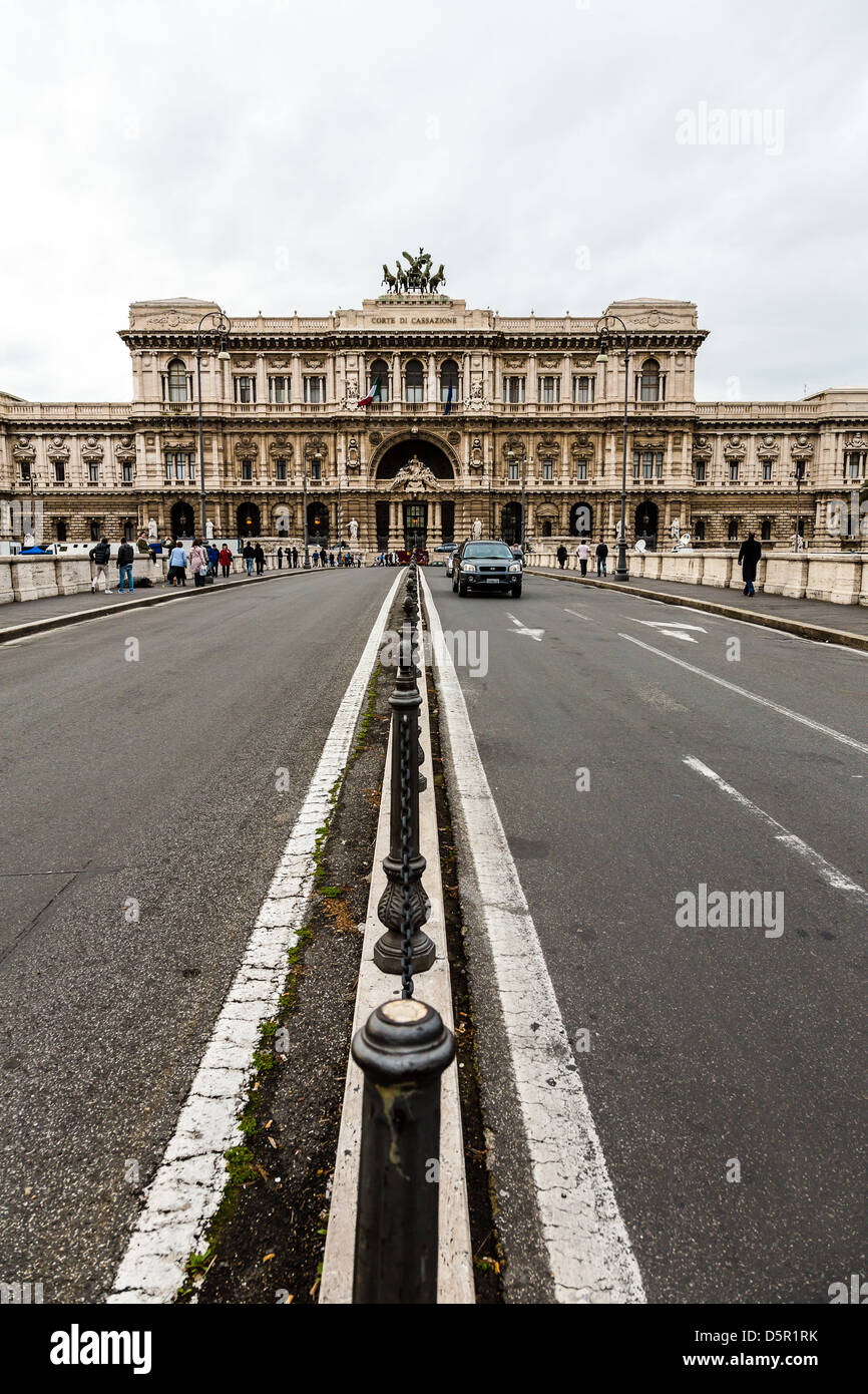 Courthouse Palace in Rome Italy Stock Photo - Alamy