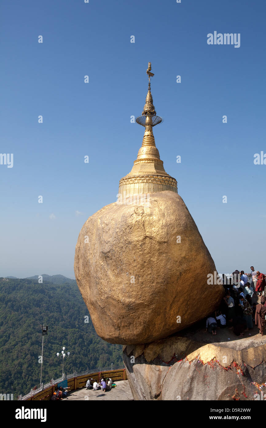The Golden Rock, Myanmar Stock Photo - Alamy